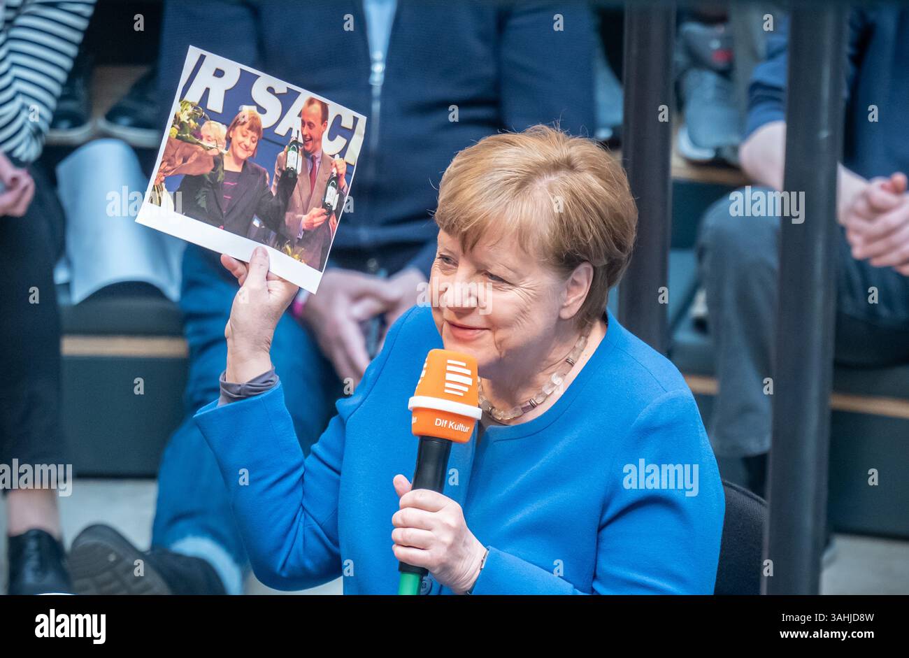Berlin, Germany. 10th Apr, 2025. Former German Chancellor Angela Merkel ...