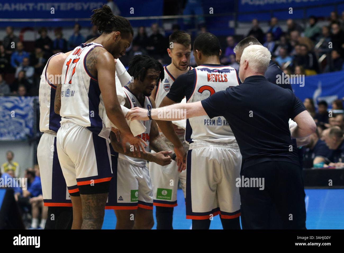Royce Hamm Jr. (17) of Parma in action during the VTB United League ...