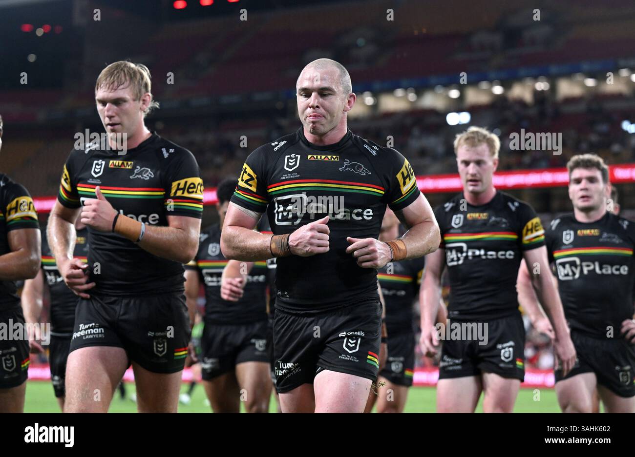 Brisbane, Australia. 10th Apr, 2025. Dylan Edwards of the Panthers ...