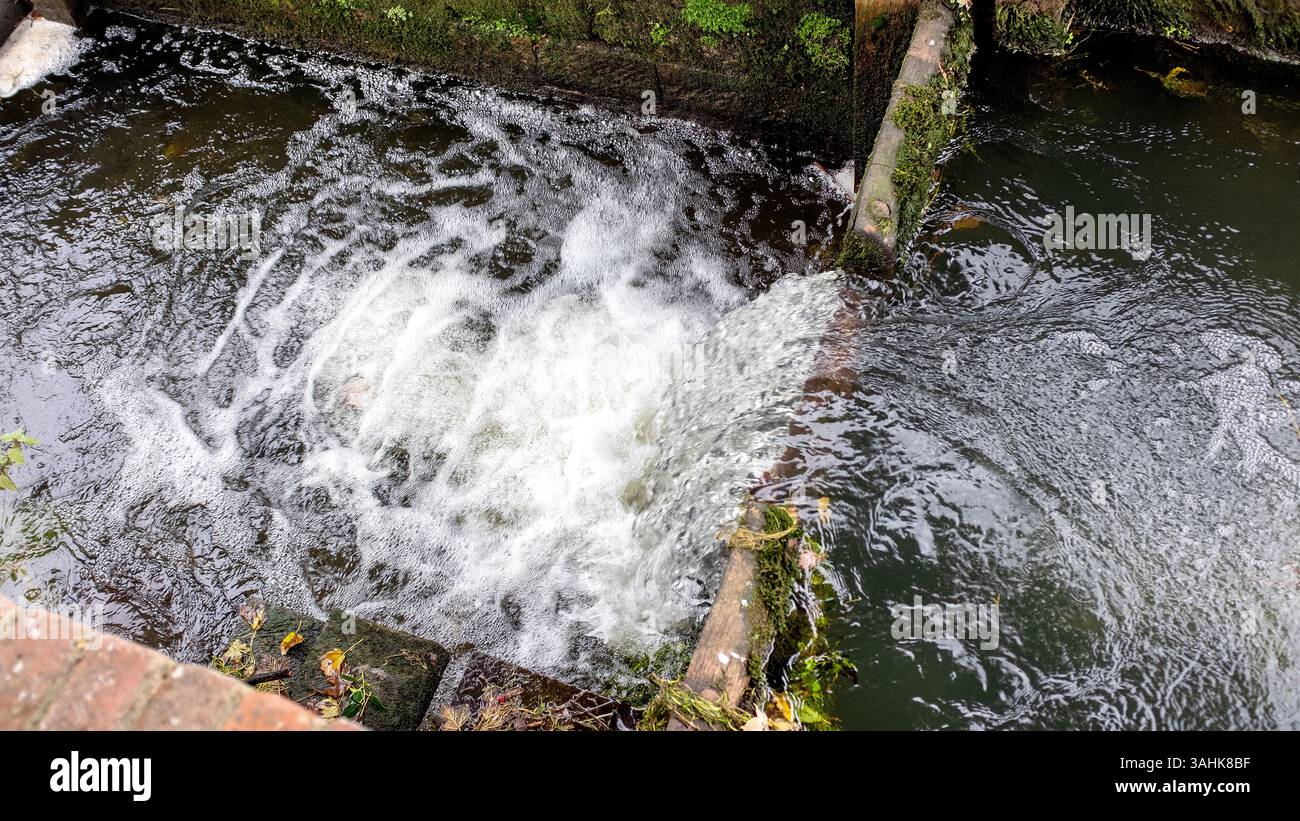 A section of the river Stour in Canterbury, the second longest river in ...