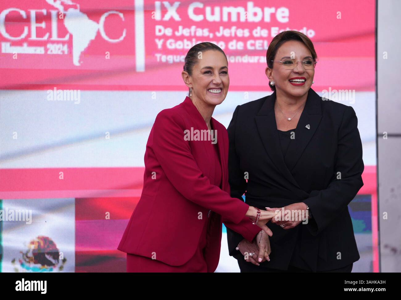 Tegucigalpa, Honduras. 9th Apr, 2025. Honduran President Xiomara Castro ...