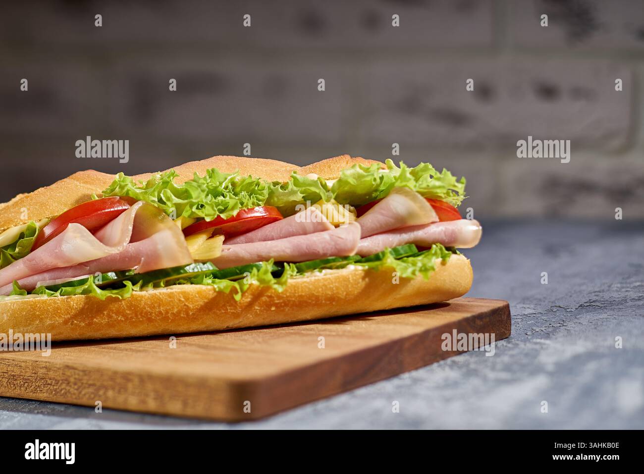 A mouthwatering and delicious Submarine Sandwich made with Fresh and ...