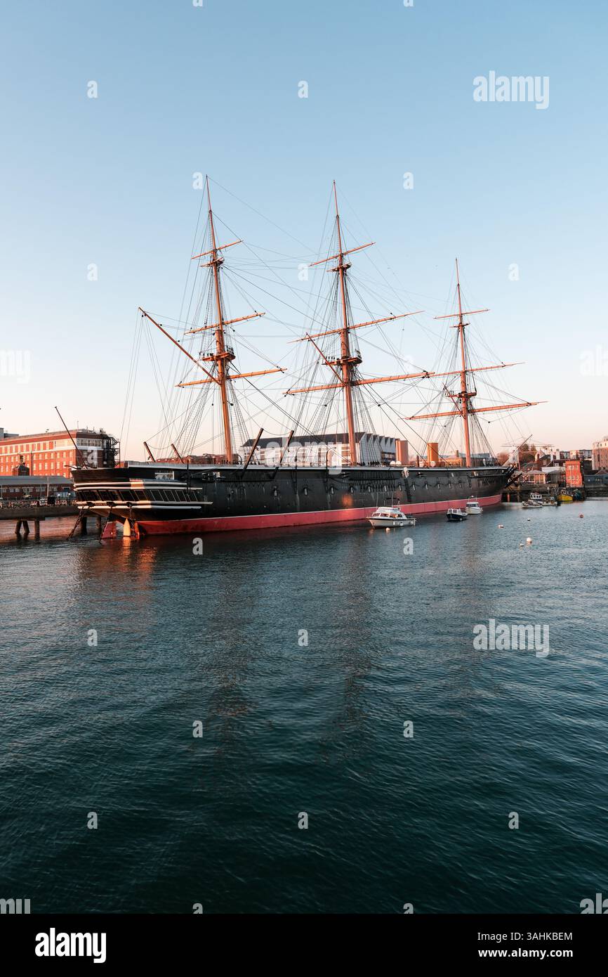 9 April 2025 - Portsmouth, Uk - HMS Warrior a 40-gun steam-powered ...