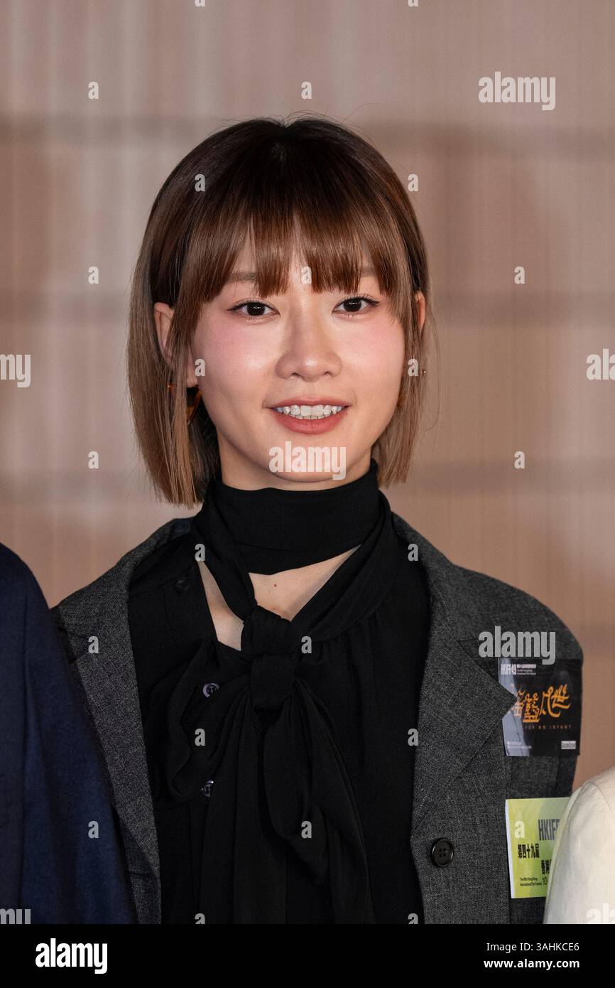 Hong Kong actress Fish Liew arrives at the red carpet for the 49th Hong ...