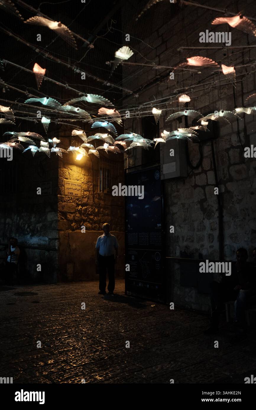 June 28, 2017 - Jerusalem, Israel - Visitors enjoy 'Fly' by Itzik Iluz ...