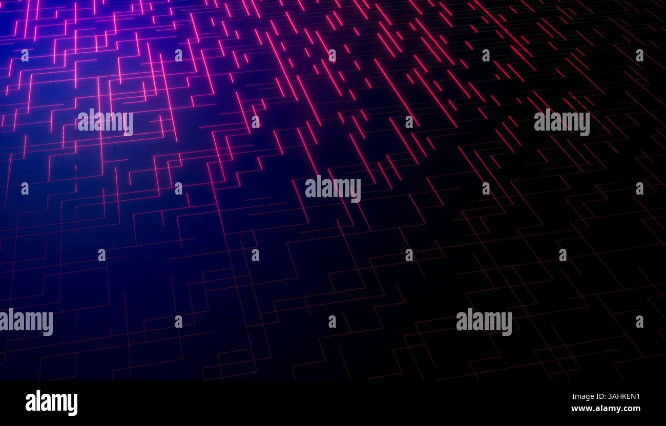 Neon pink grid lines form hi-res stock photography and images - Alamy