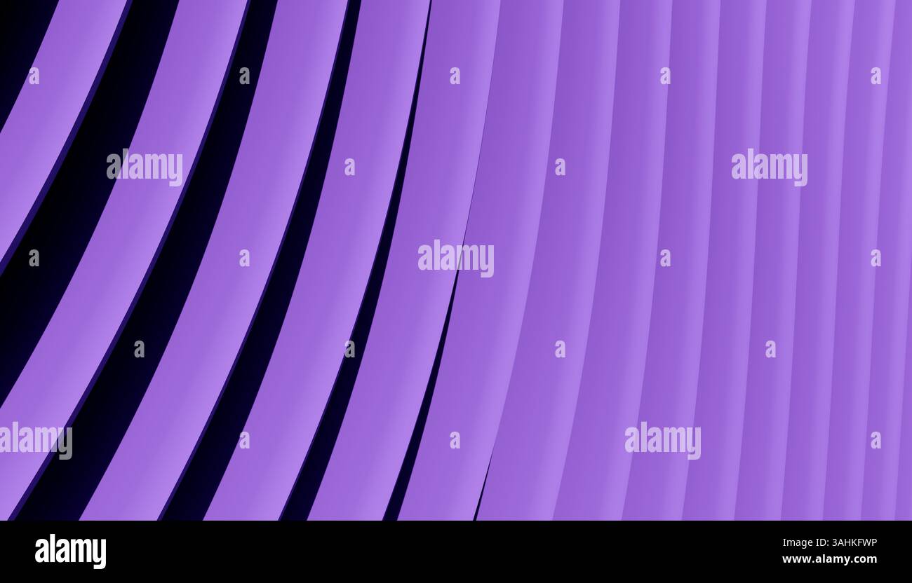 Curved purple lines create an abstract, modern wave pattern against a ...