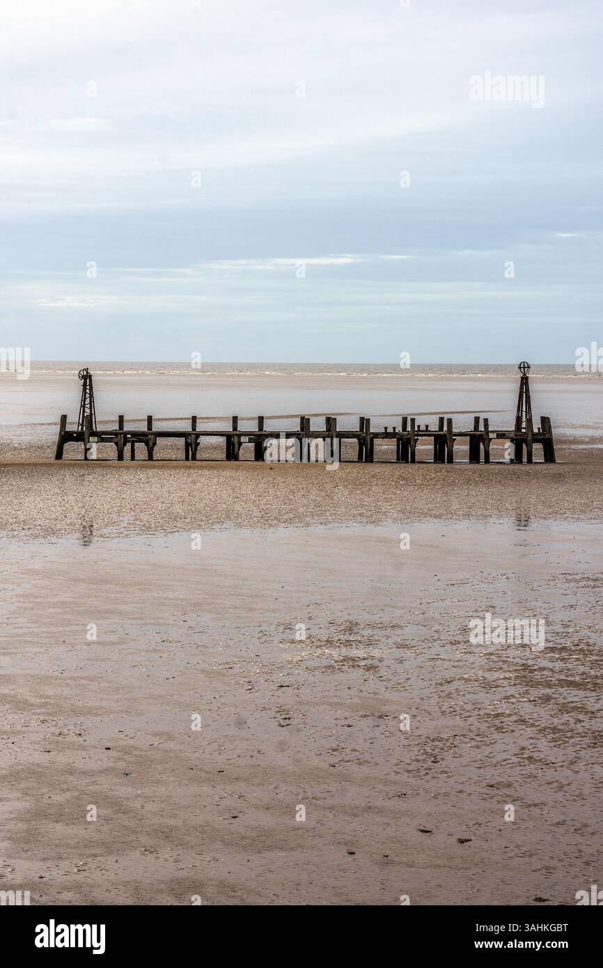 The old St. Annes pier Stock Photo - Alamy
