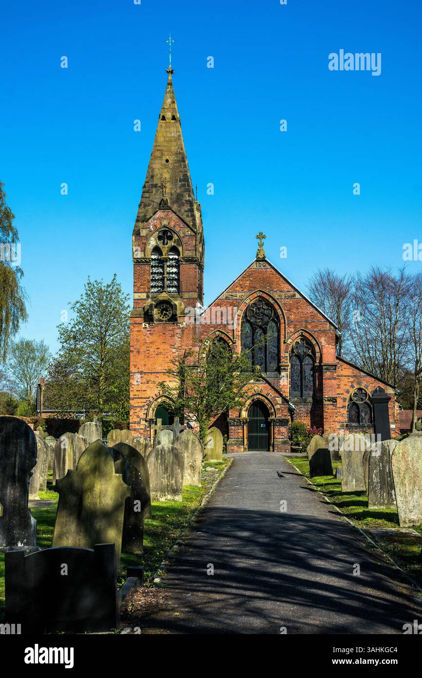 View of St. Mary's Parish Church, Rufford Stock Photo - Alamy