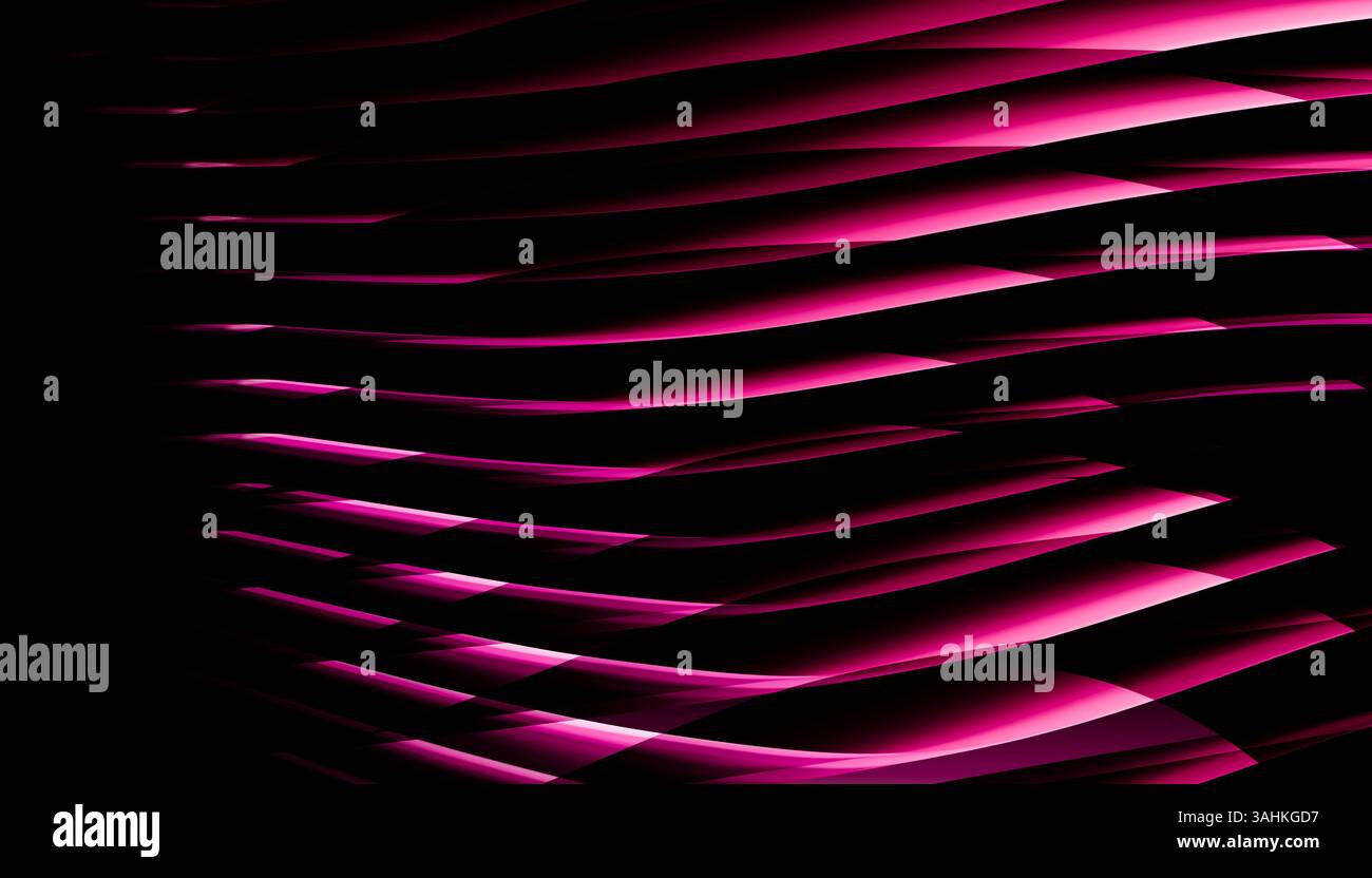 Vibrant pink and black abstract wave pattern with dynamic, flowing ...