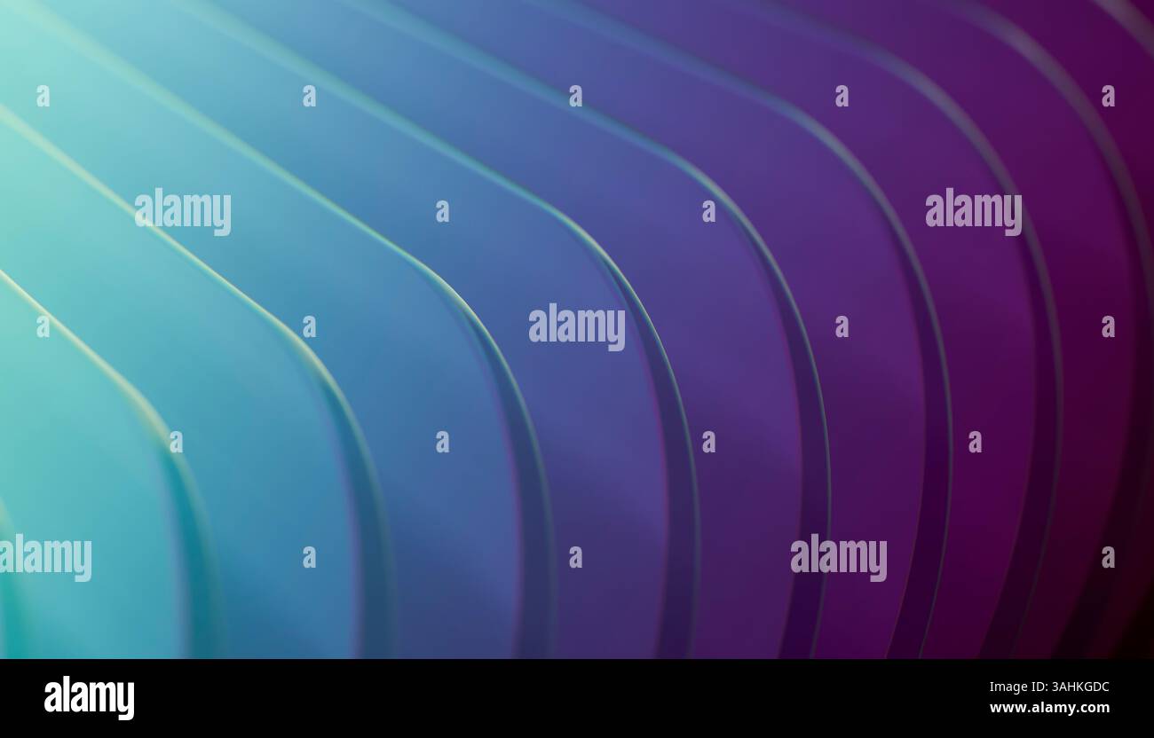 Curved gradient lines shifting from teal to purple creating a smooth ...