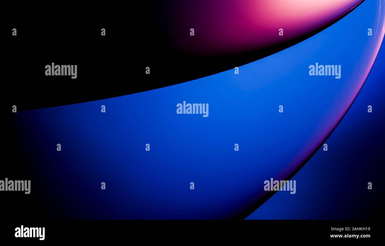 Abstract image with dynamic blue and pink curves and gradients. Blender ...