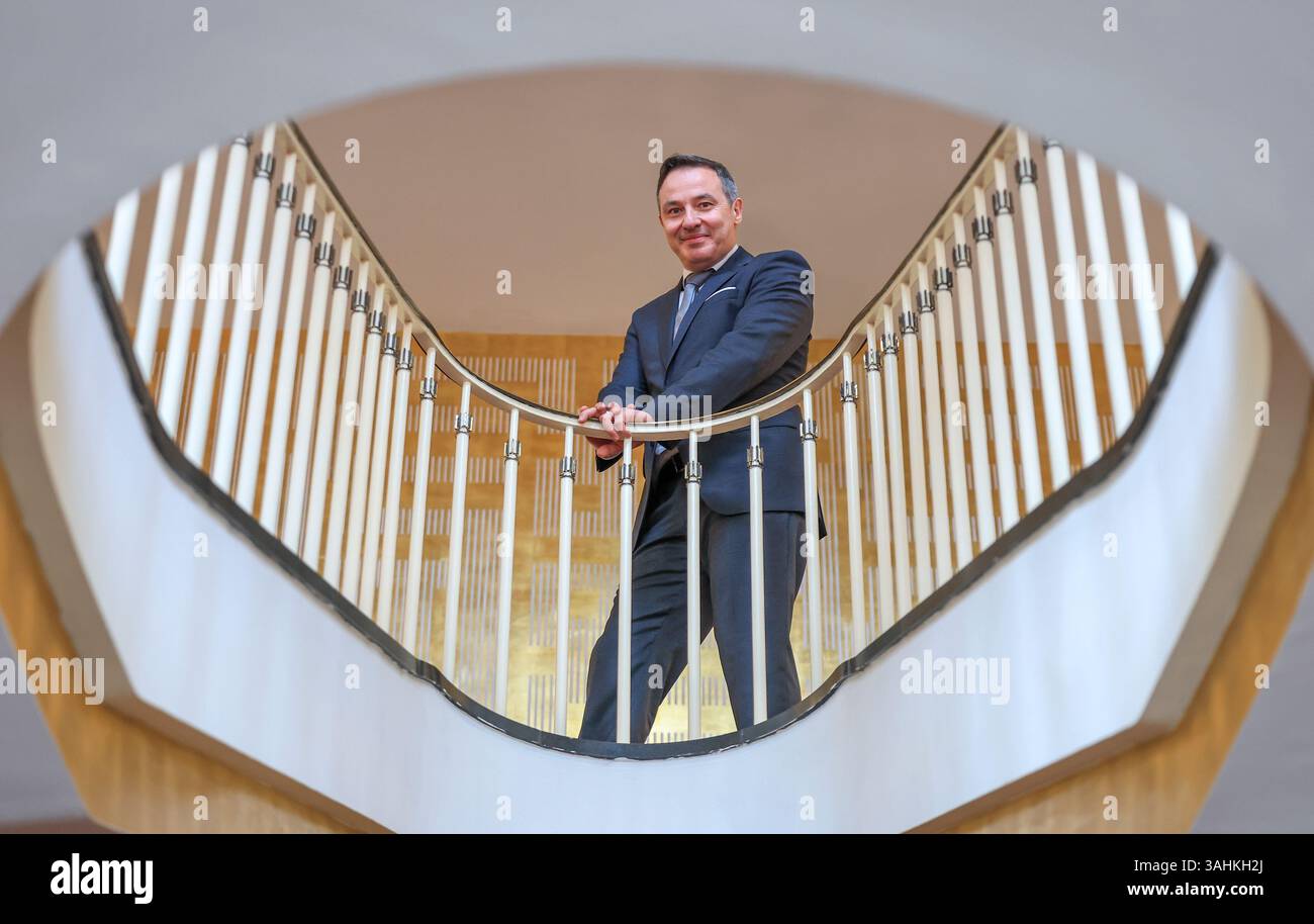 Leipzig, Germany. 10th Apr, 2025. The future General Music Director ...