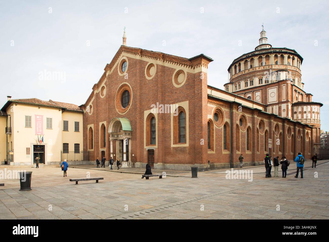 January 28, 2015 - Italia - Italy, Lombardy, Milan. Whole artwork view ...