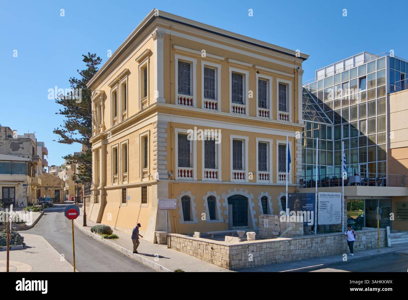 Crete, Greece - April 10, 2025: The Historical Museum of Crete exhibits ...