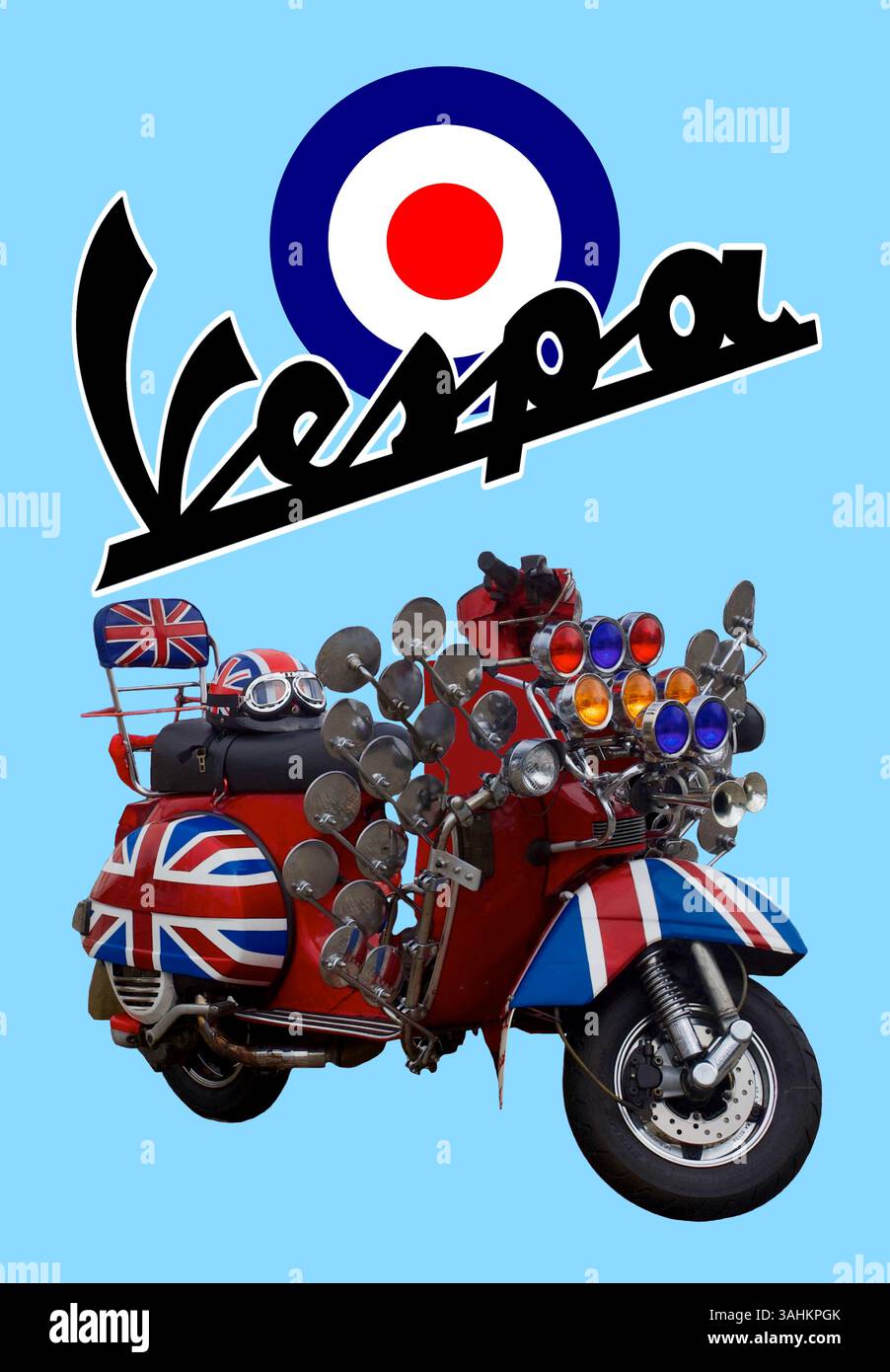 Vespa artwork hi-res stock photography and images - Alamy