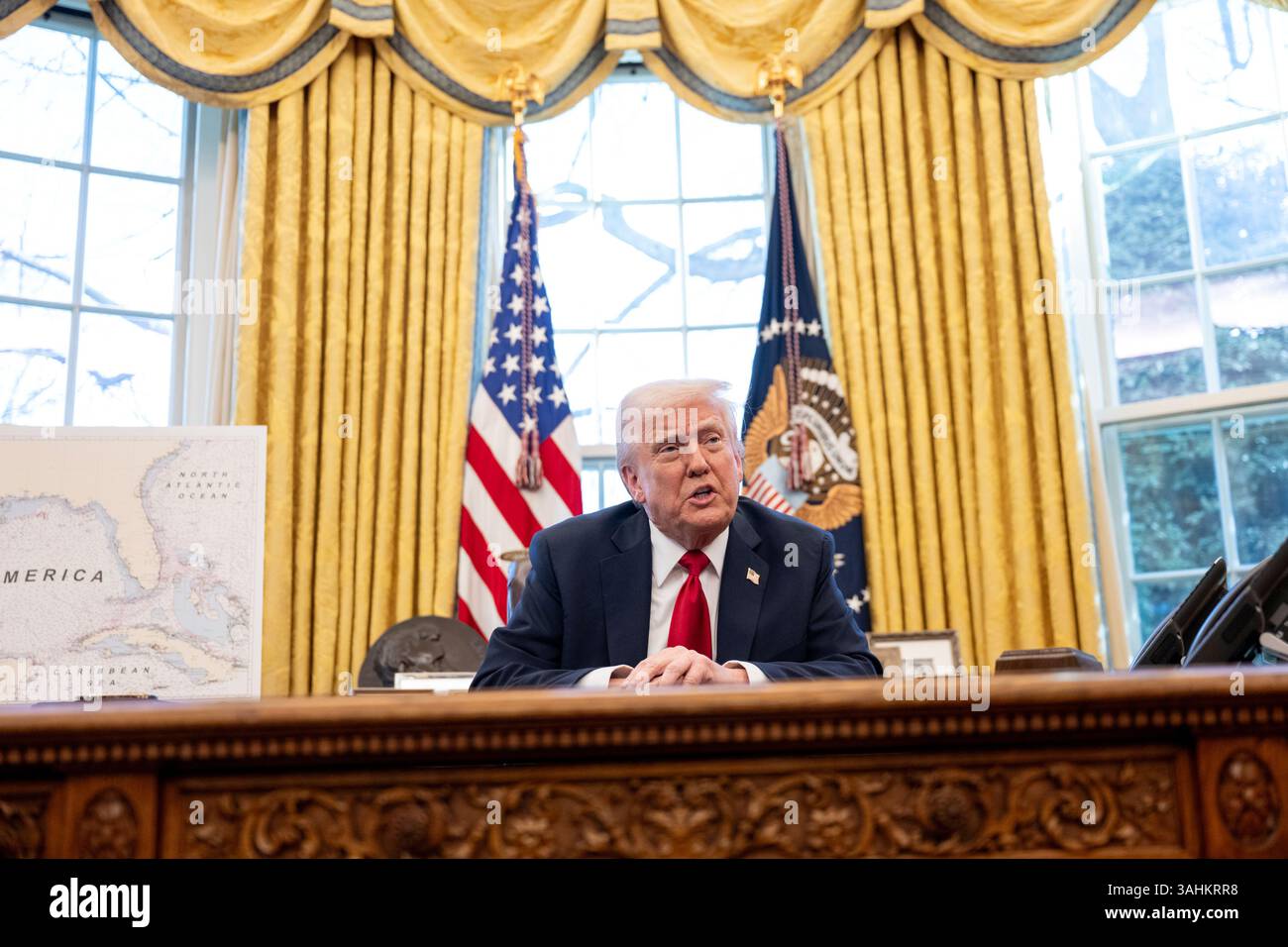 WASHINGTON DC, USA - 26 March 2025 - US President Donald Trump ...