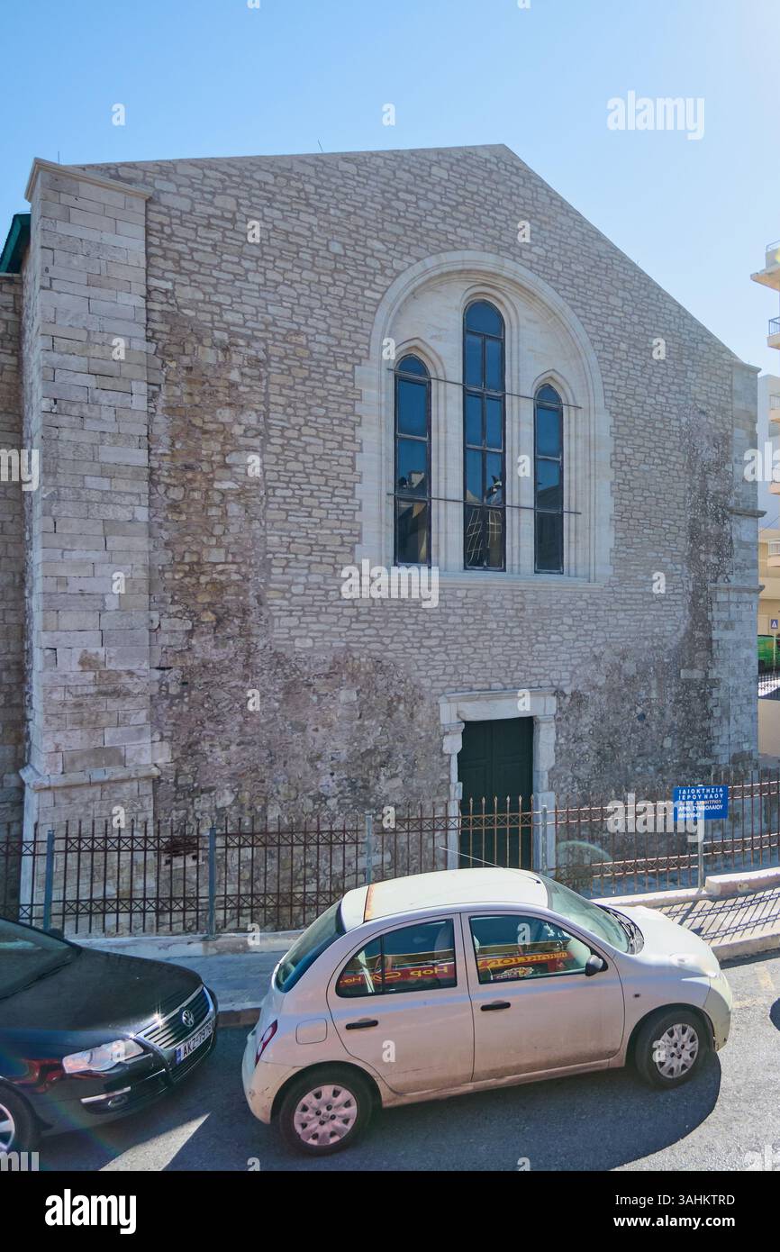 Crete, Greece - April 10, 2025: A historic monastery in Crete featuring ...