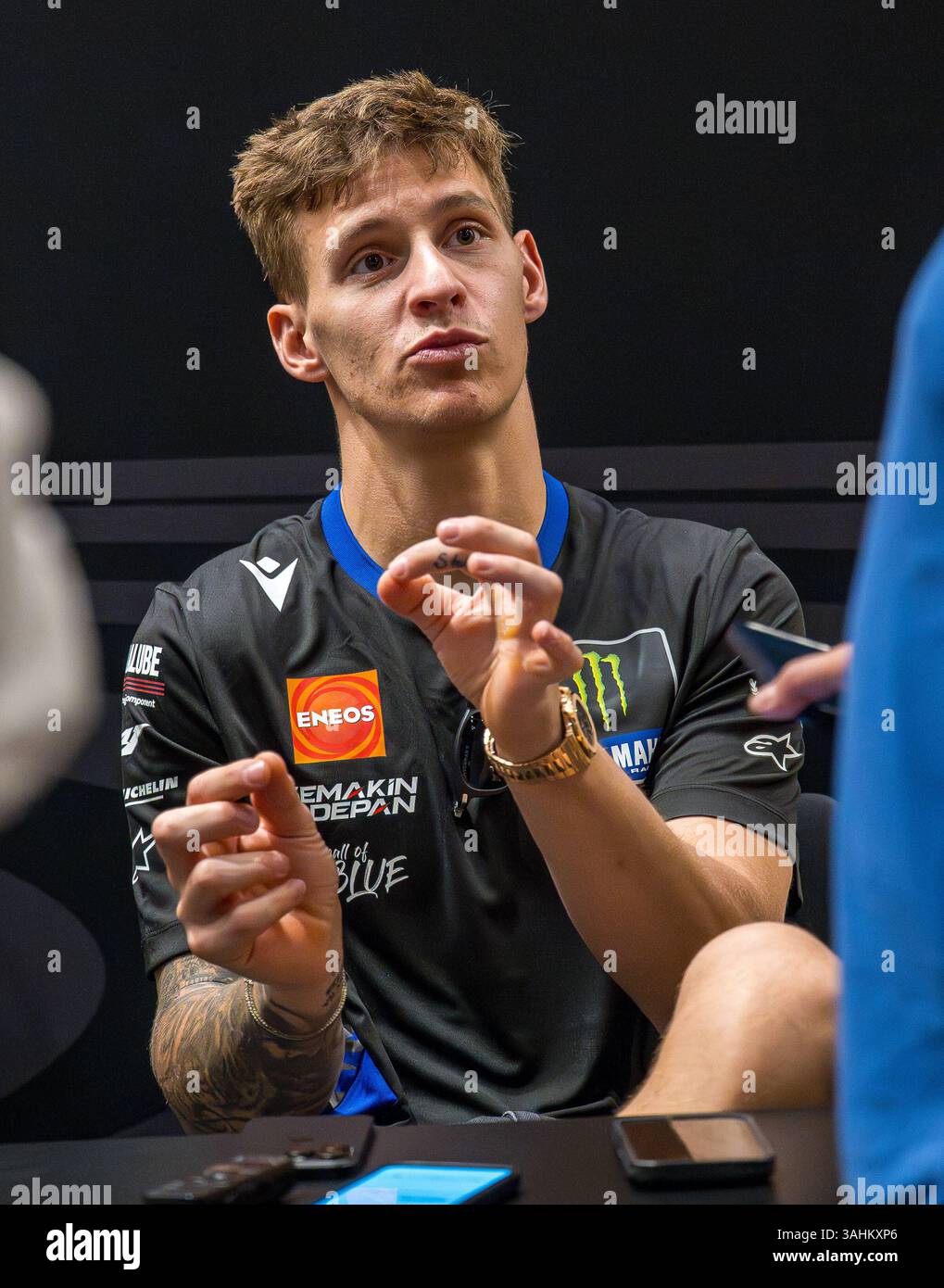 MotoGP Qatar 2025 French MotoGP rider Fabio Quartararo of Monster ...