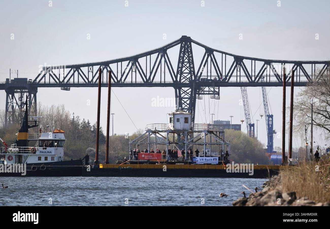 Rendsburg, Germany. 10th Apr, 2025. The decommissioned old Rendsburg ...