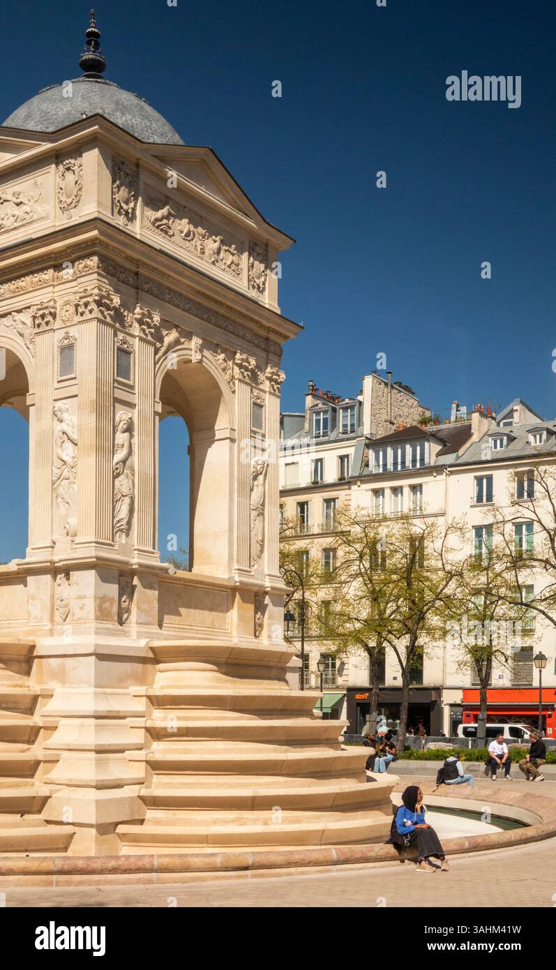 France, Paris, Chatelet les Halles, Place Joachim-du-Bellay, 1500s ...