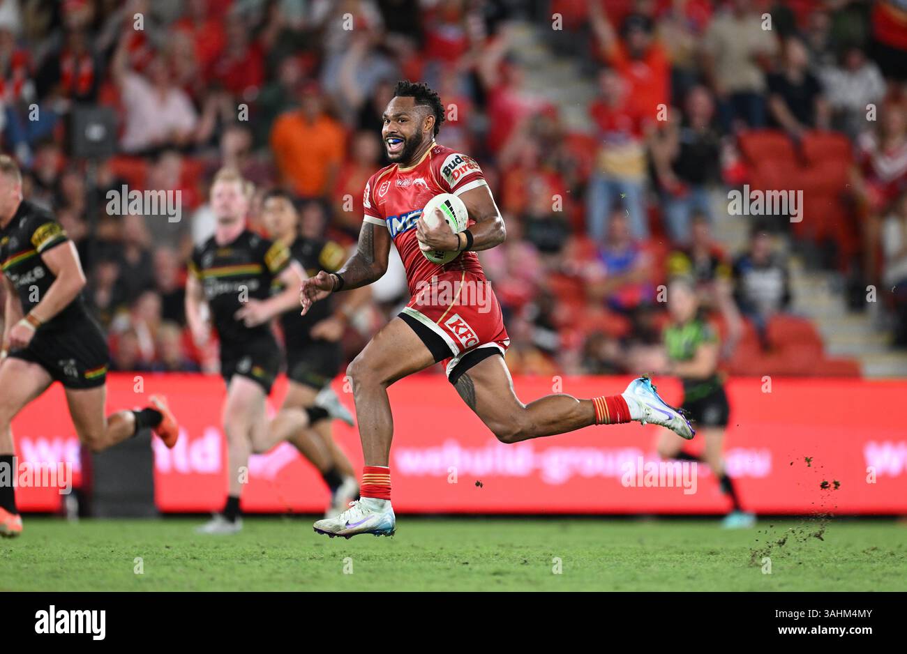 Brisbane, Australia. 10th Apr, 2025. Hamiso Tabuai-Fidow of the ...