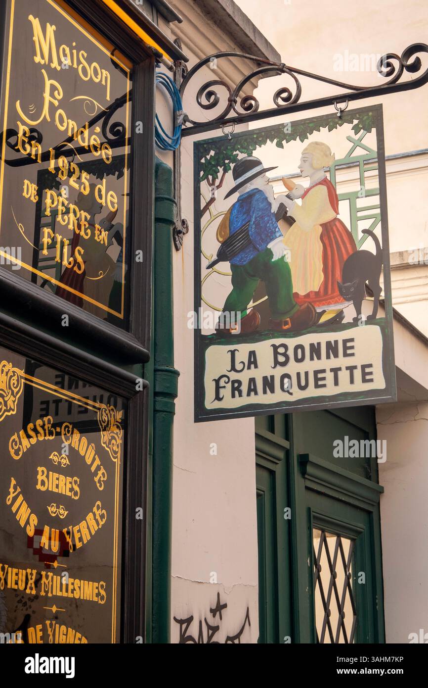 France, Paris, Montmartre, Rue Sainte-Rustique, La Bonne Franquette ...
