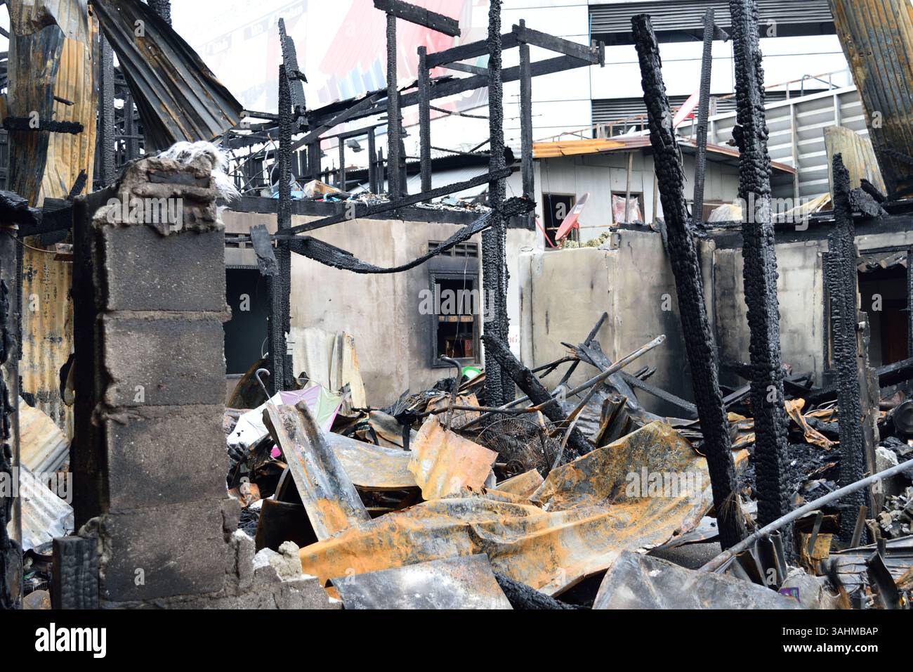 Burned house interior after fire hi-res stock photography and images ...