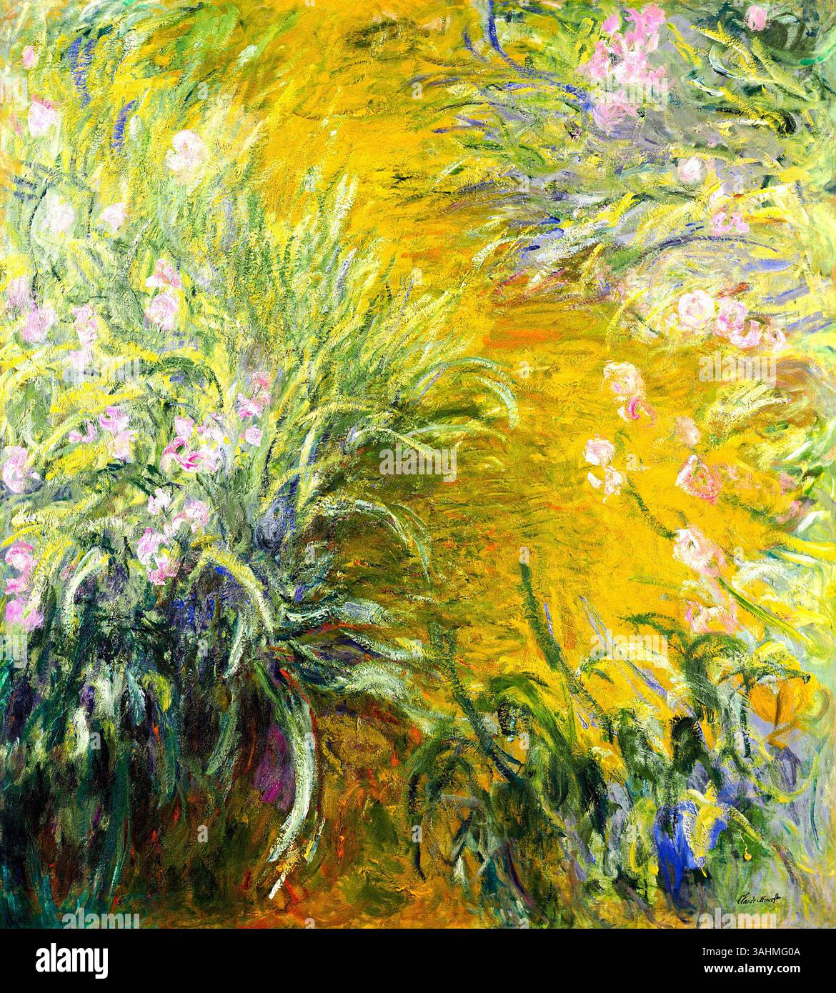 The Path through the Irises (1914) by Claude Monet – High-Resolution ...