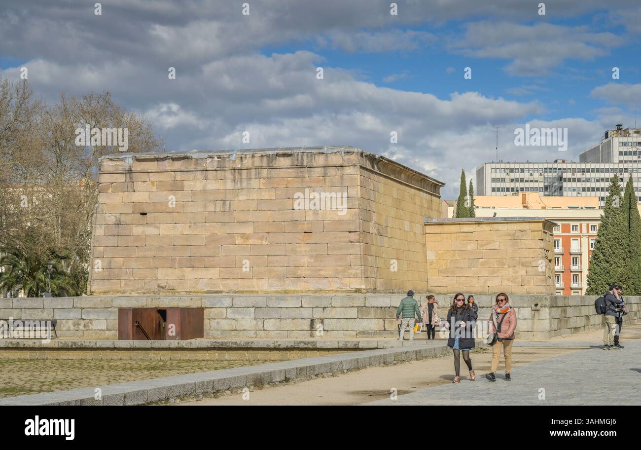Ägyptischer Tempel, Templo de Debod, Parque de la Montana, Madrid ...