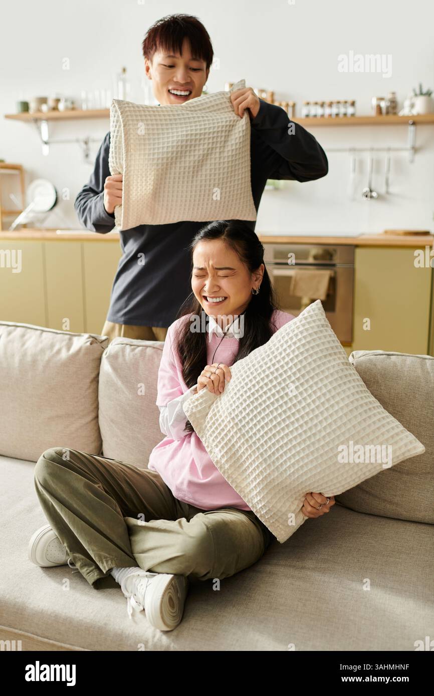 Young asian couple engages hi-res stock photography and images - Alamy
