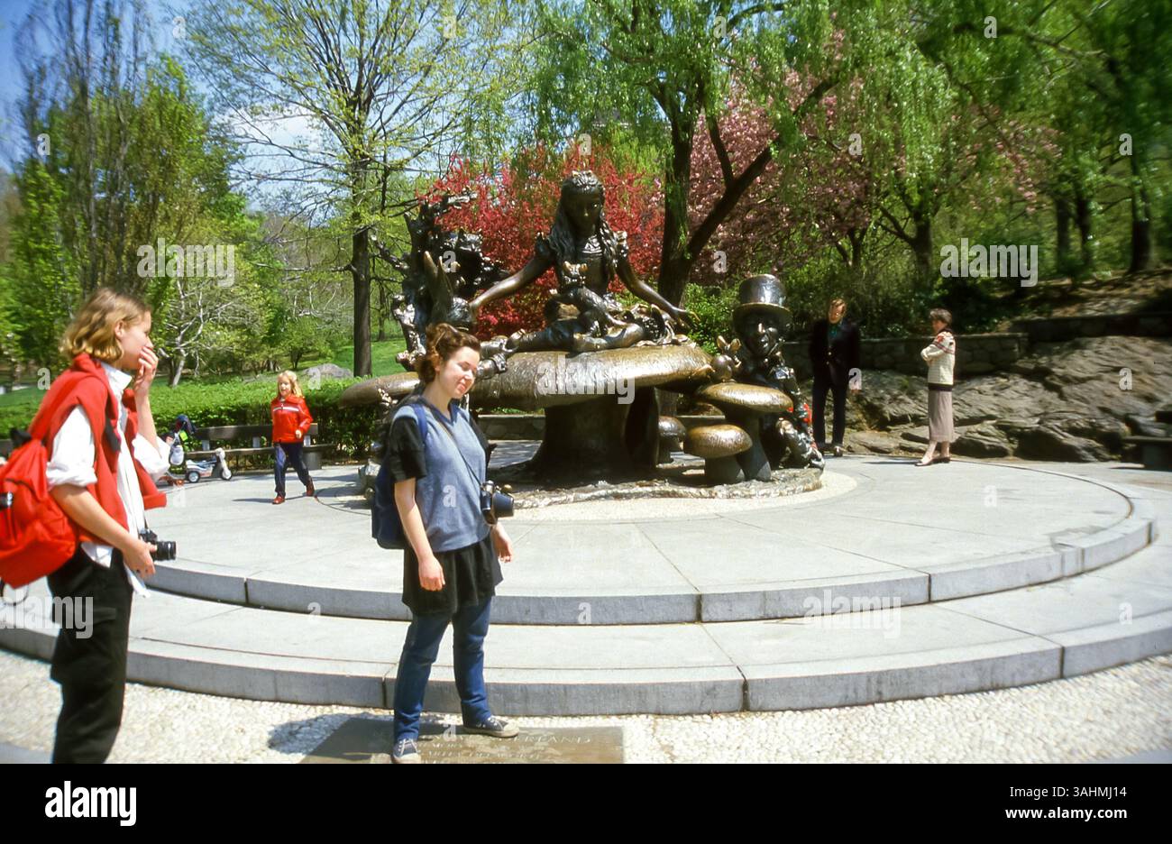 Central Park, Manhattan, New York in mid eighties on a sunny spring day ...