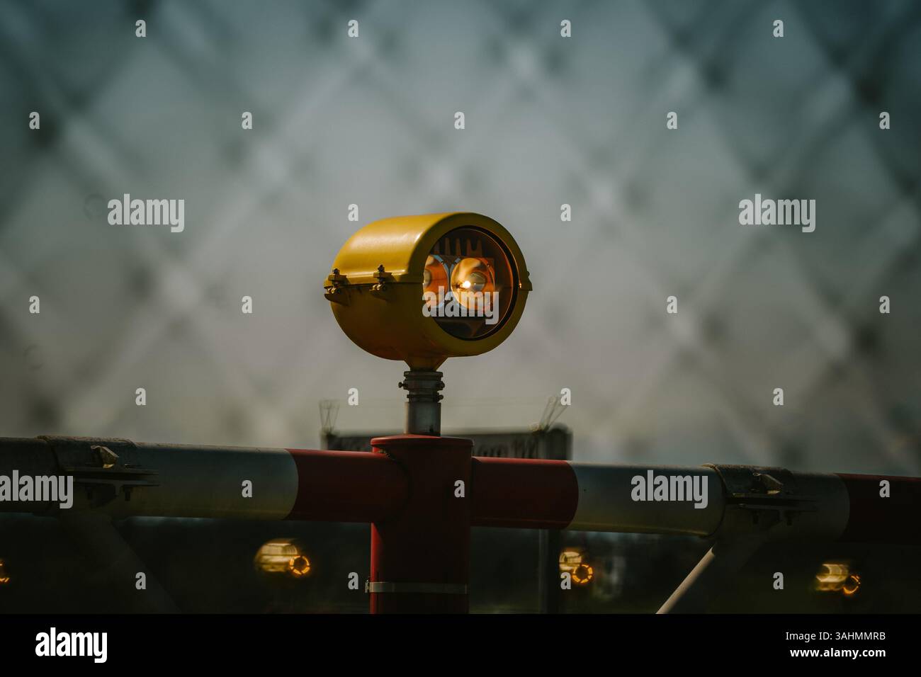 Airport runway edge marker hi-res stock photography and images - Alamy