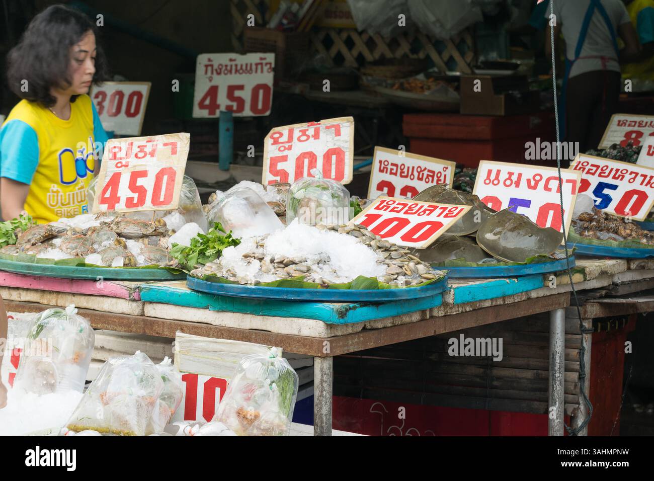 Bangkok, Thailand - December 5, 2015 : Thai exotic food in street food ...
