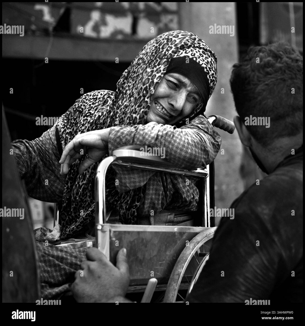 July 6, 2017 - Mosul, Iraq - Civilians, many wounded and weak, arrive ...