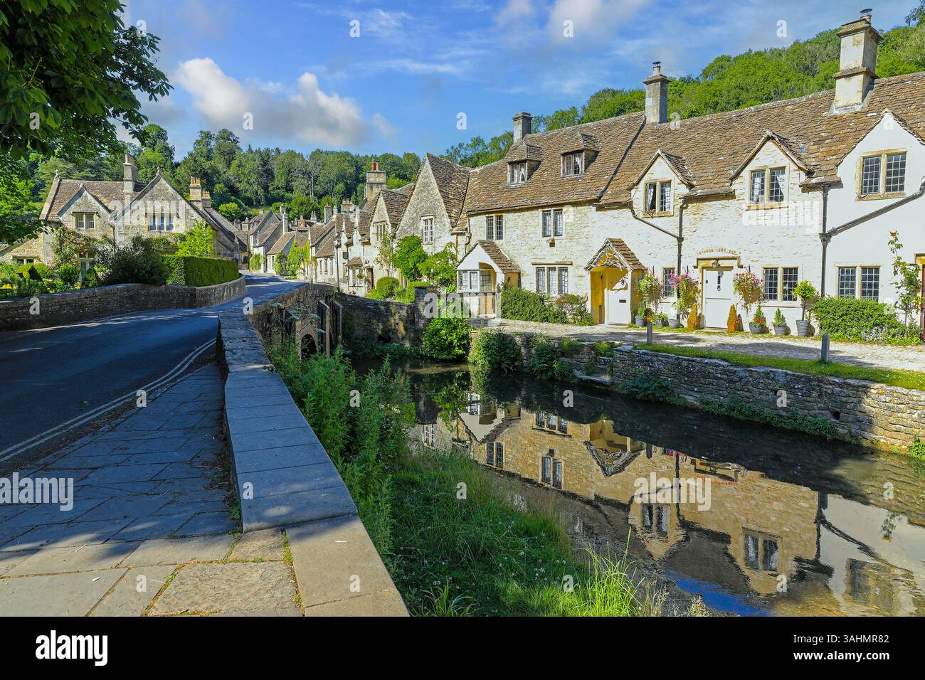 Castle Combe village, Wiltshire, England, UK Stock Photo - Alamy