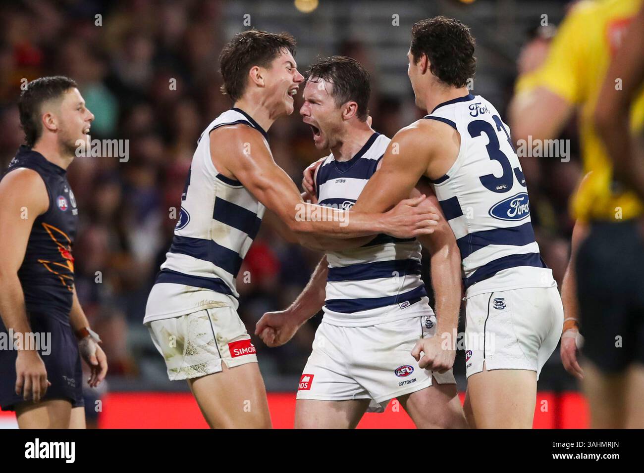 Adelaide, Australia. 10th Apr, 2025. Patrick Dangerfield of the Cats ...