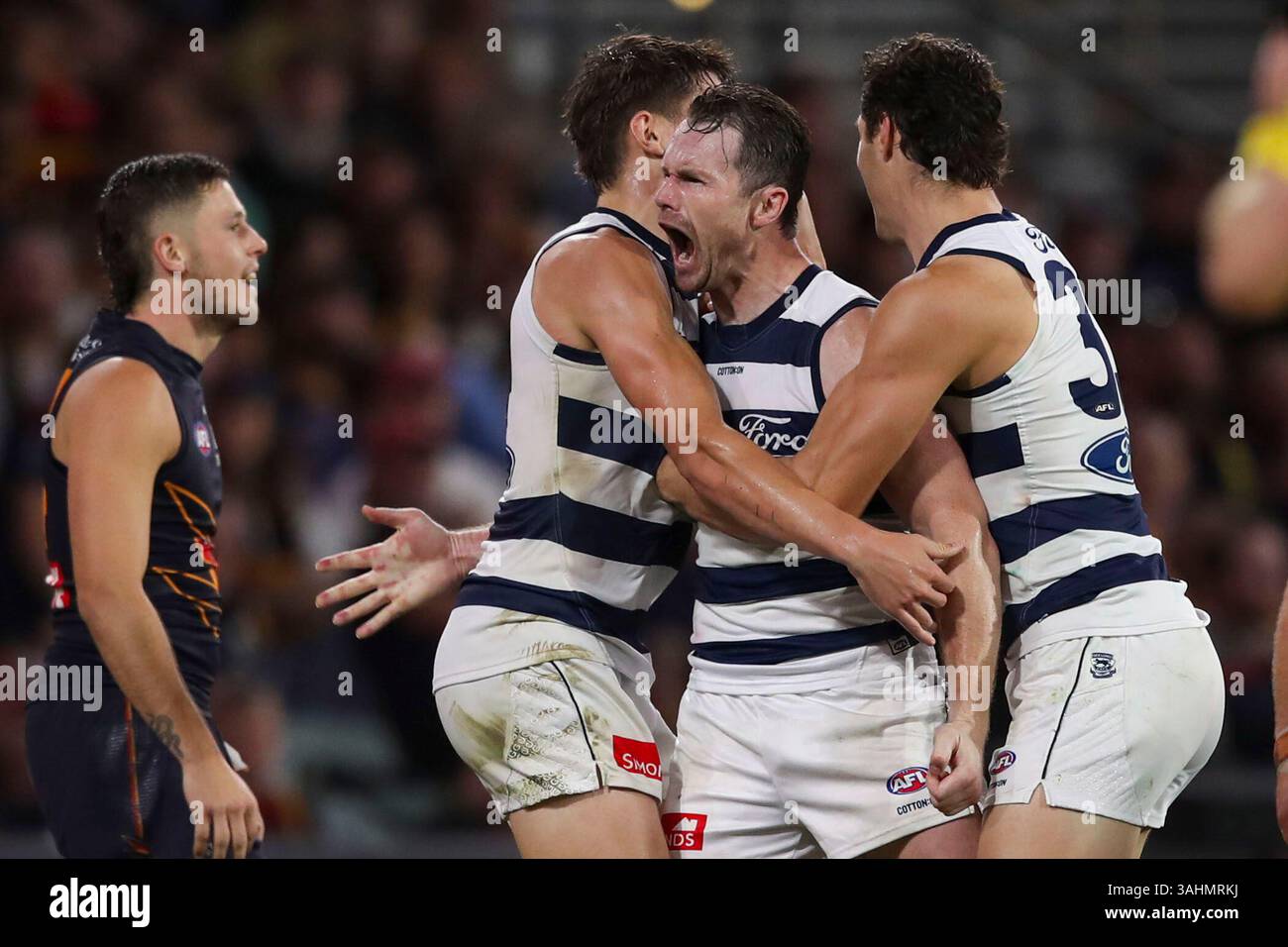 Adelaide, Australia. 10th Apr, 2025. Patrick Dangerfield of the Cats ...