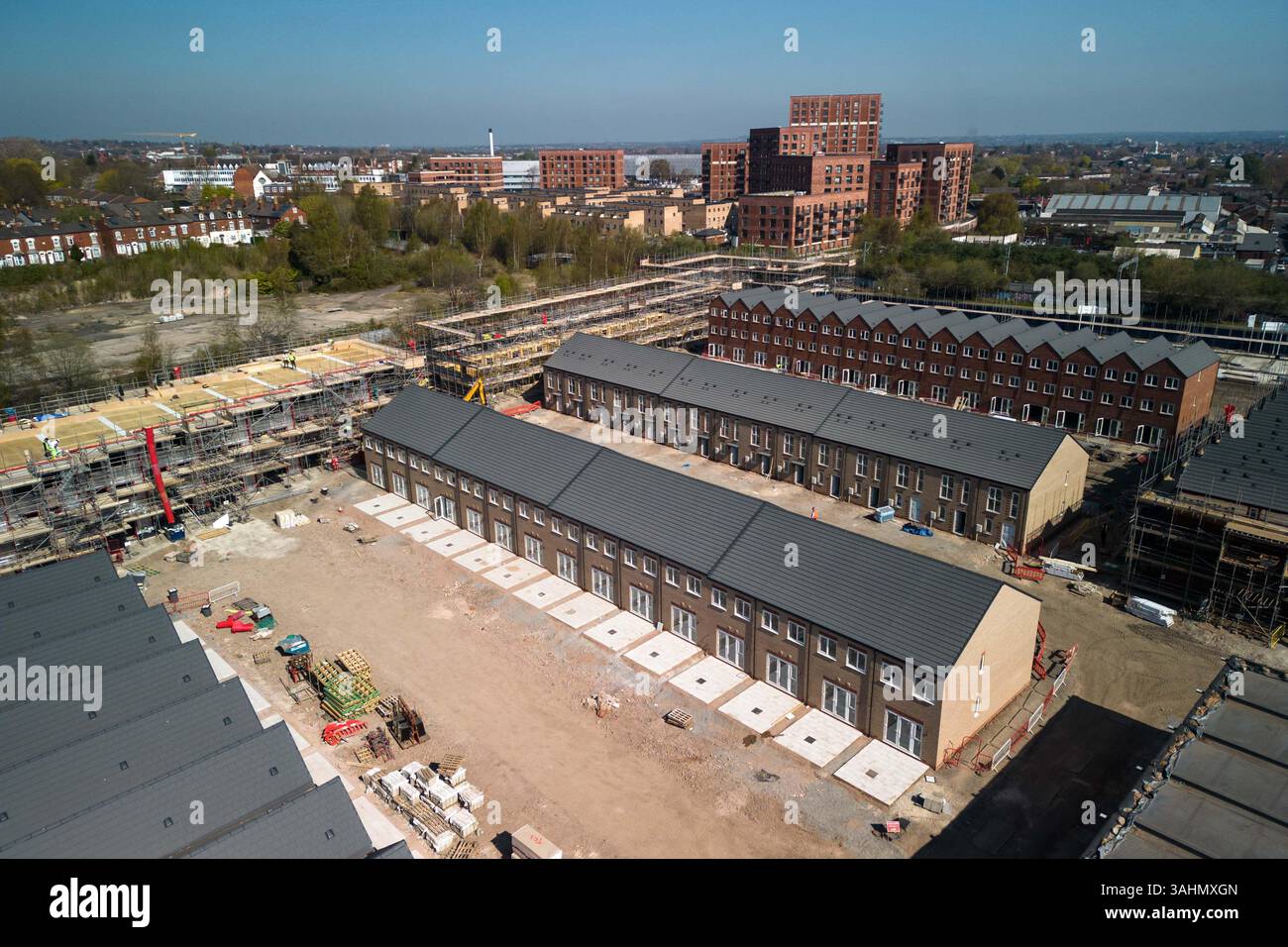 Edgbaston, Birmingham, 10th April 2025: Construction continues on ...