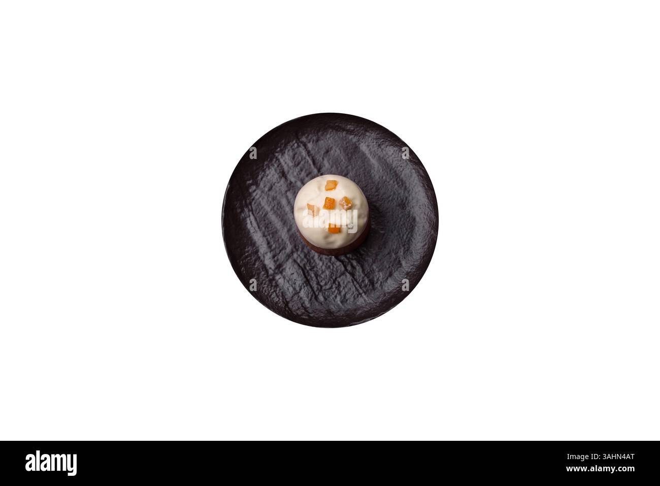 Easter sweet cake covered with icing with fruit and candied fruits ...