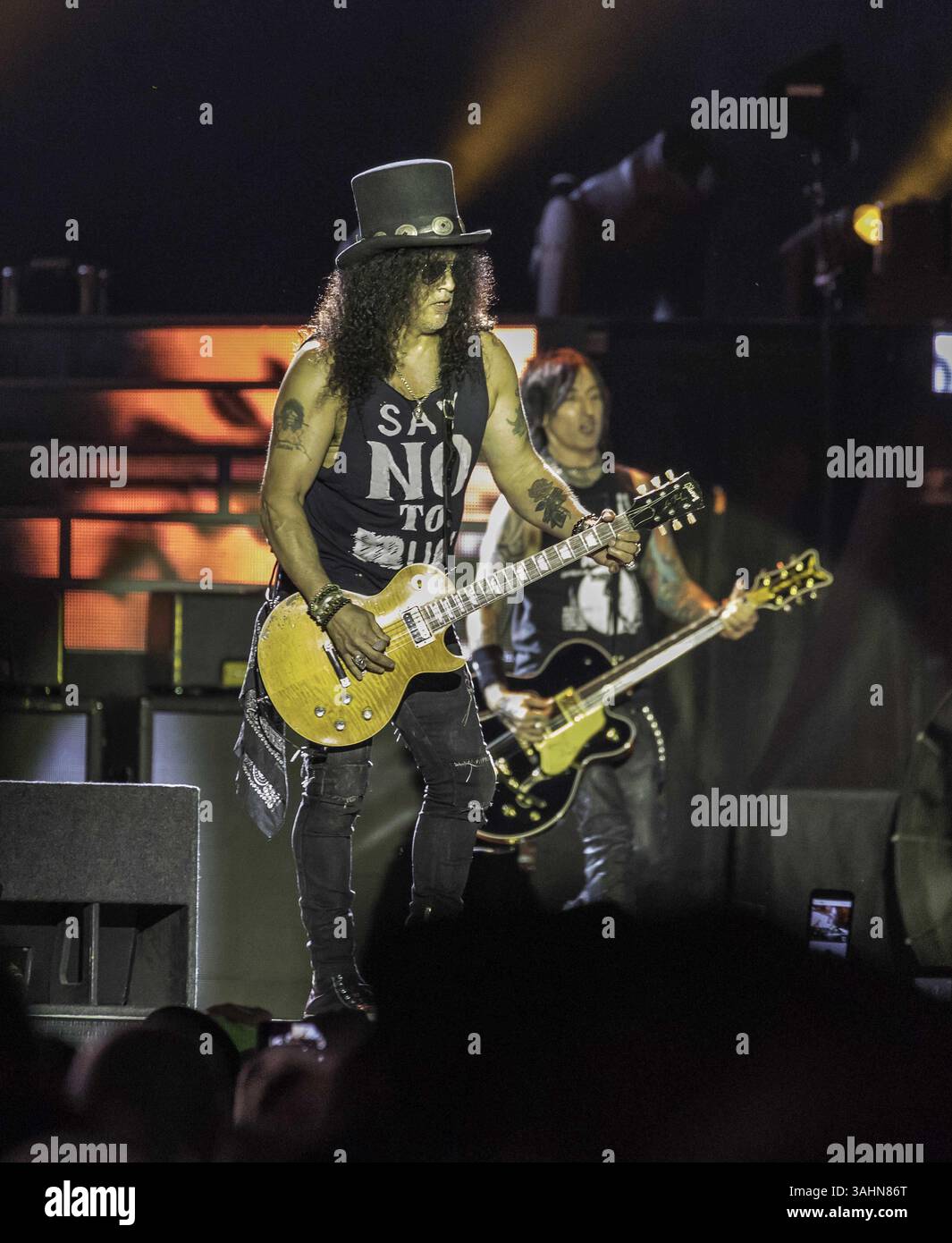 August 8, 2017 - Miami, Florida, USA - Lead Guitar Slash. Guns N' Roses ...