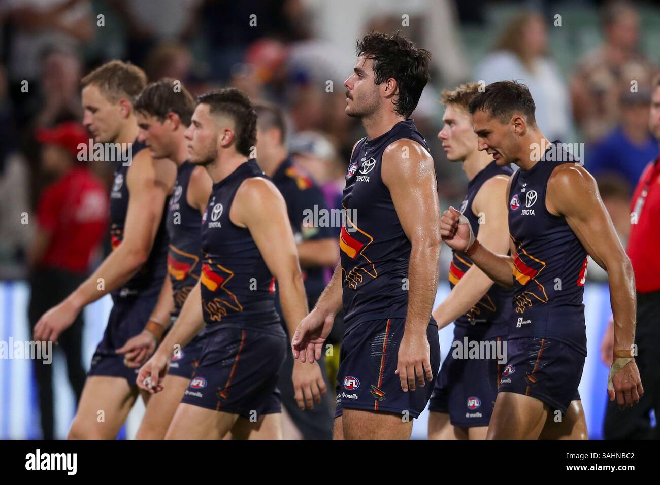 Adelaide, Australia. 10th Apr, 2025. Darcy Fogarty of the Crows and ...