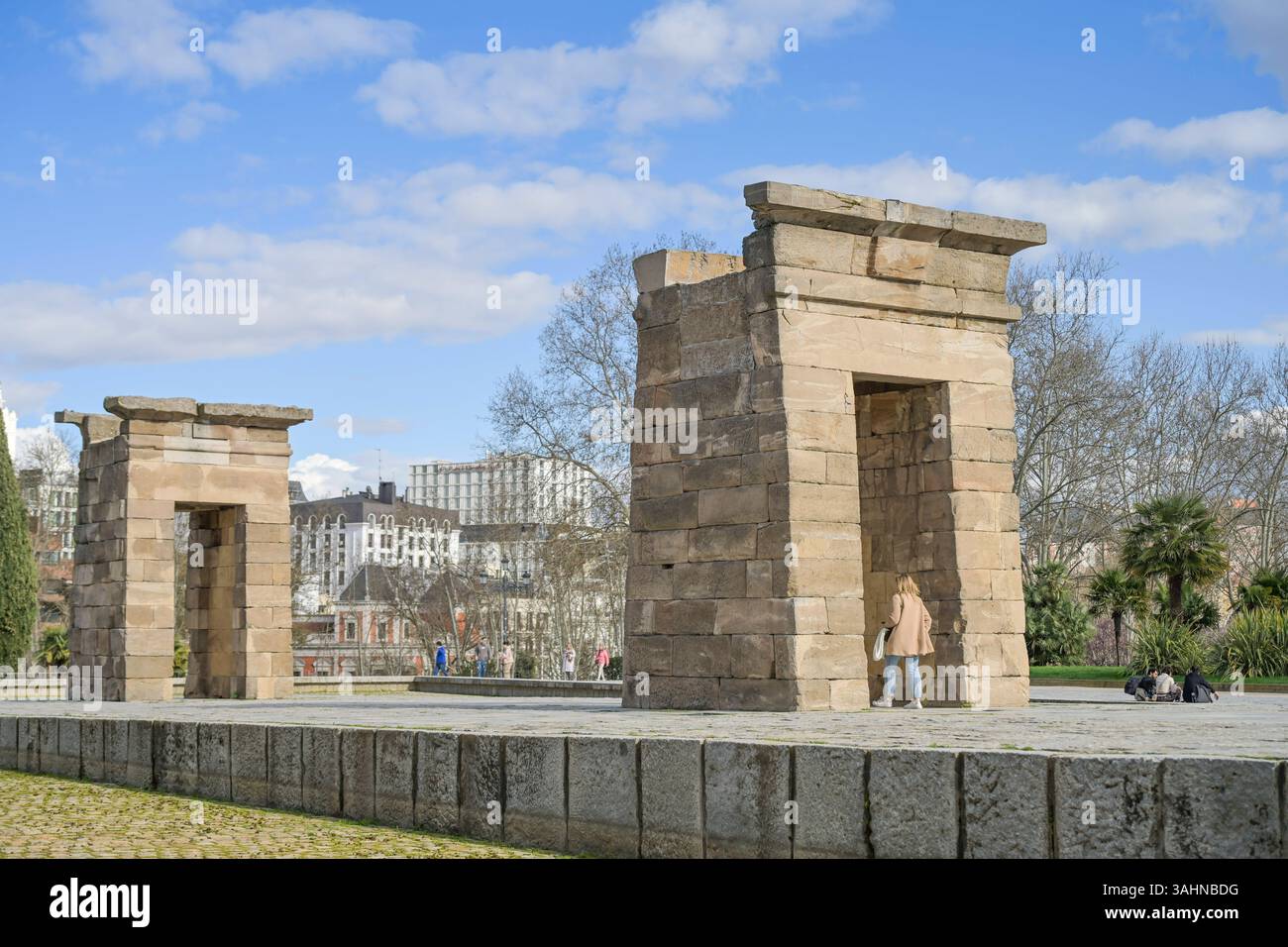 Ägyptischer Tempel, Templo de Debod, Parque de la Montana, Madrid ...