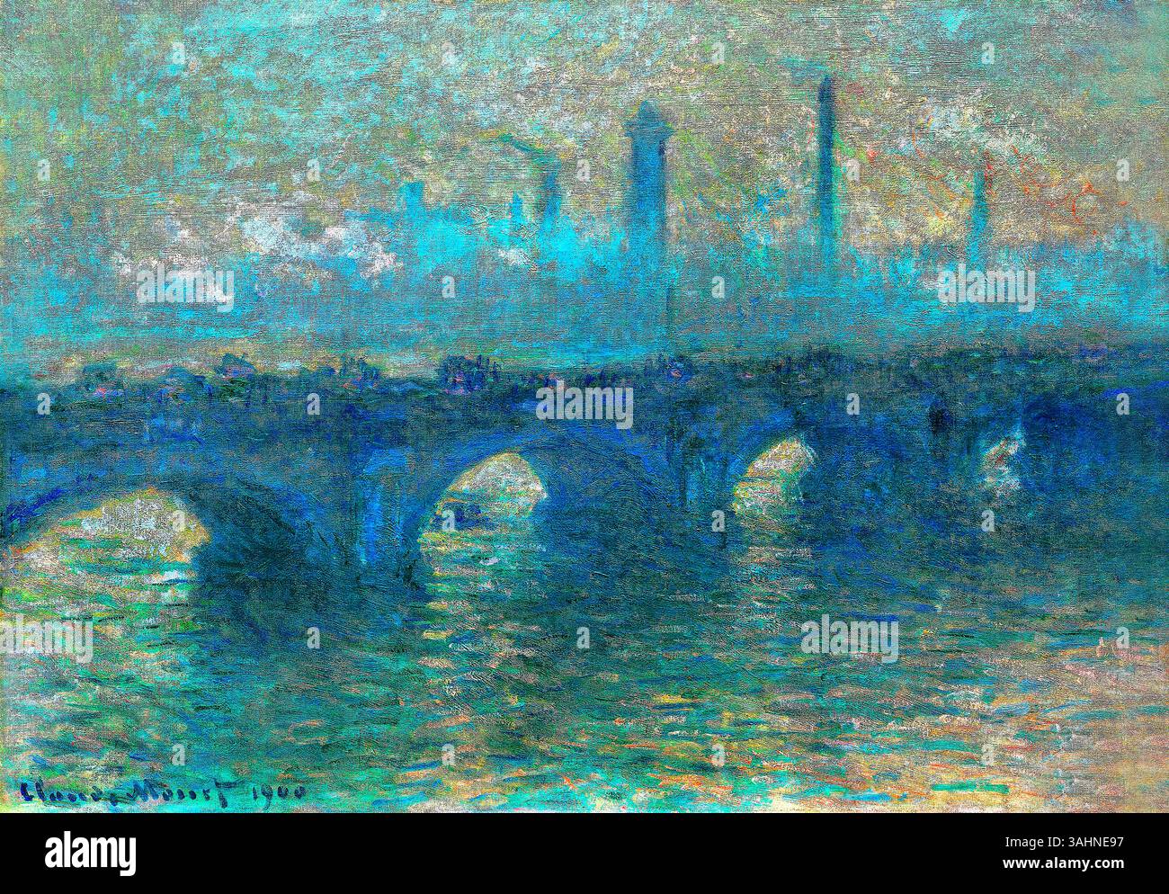 Waterloo Bridge, Gray Weather (1900) by Claude Monet – Impressionist ...