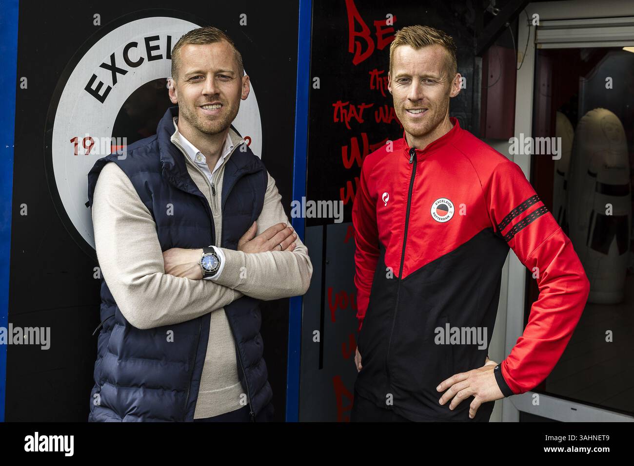 ROTTERDAM, 10-04-2025. Van Donge & De Roo Stadium. Excelsior, Niels and ...