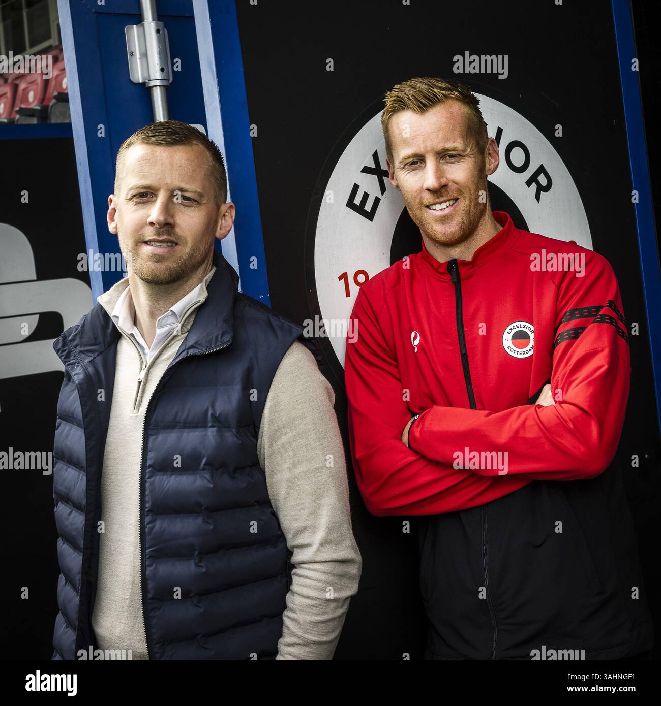 ROTTERDAM, 10-04-2025. Van Donge & De Roo Stadium. Excelsior, Niels and ...