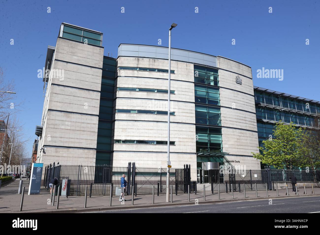 General view of Laganside Courts building in Belfast. The complex ...