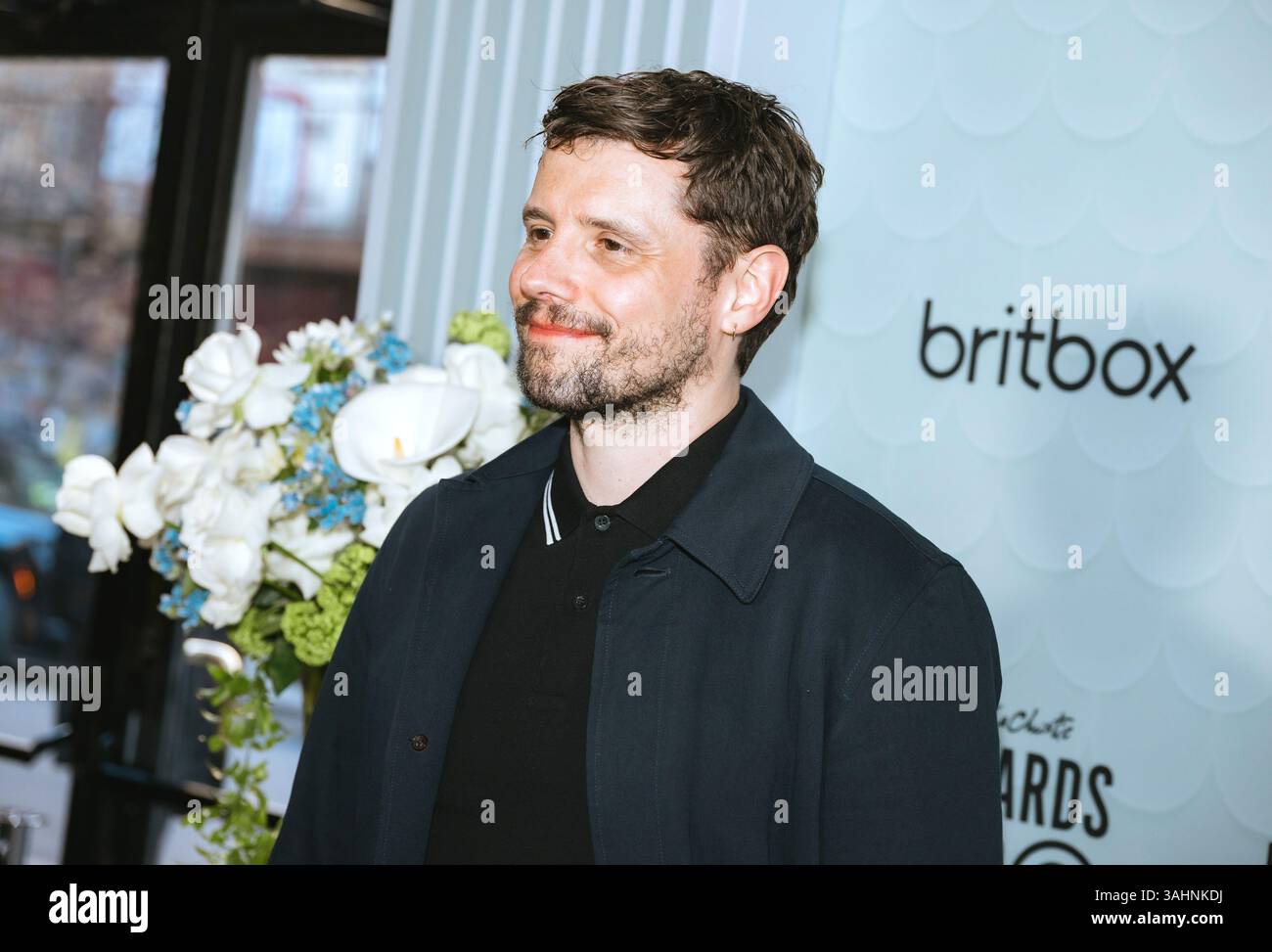 April 9, 2025, New York, Ny, United States: Sam Yates attends BritBoxâ ...