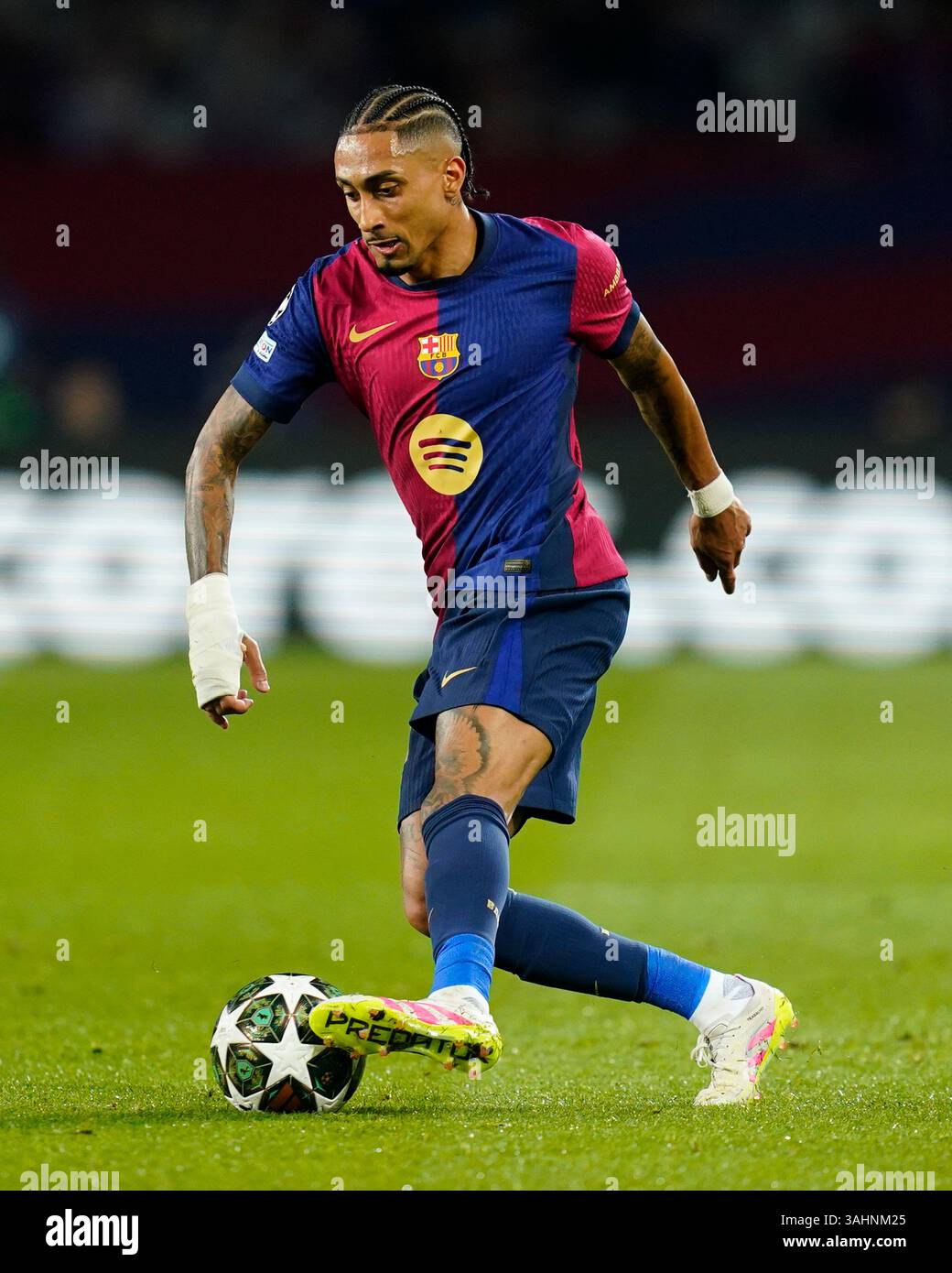 Barcelona, Spain. 09th Apr, 2025. Raphael Dias Belloli Raphinha of FC ...
