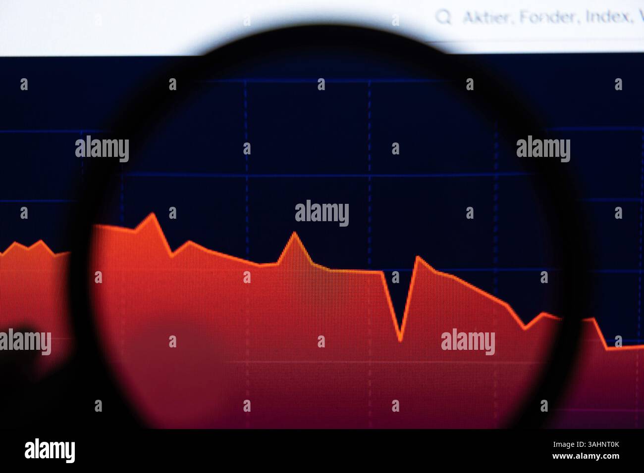 Stock market numbers and charts on a screen regarding Nasdaq Stockholm ...